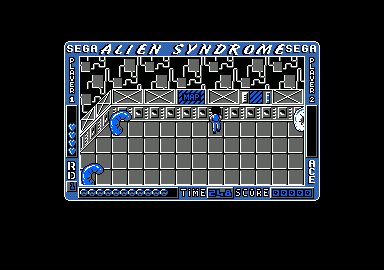 Screenshot of Alien Syndrome (Amstrad CPC, 1987) - MobyGames