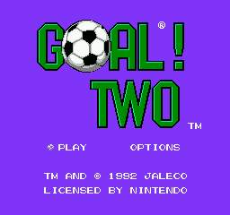 Screenshot of Goal! Two (NES, 1992) - MobyGames