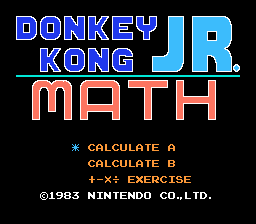Donkey Kong Jr. Math screenshots - MobyGames
