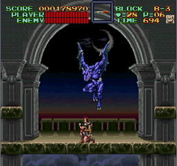 Screenshot of Super Castlevania IV (SNES, 1991) - MobyGames