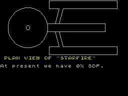 Screenshot of Starfire (ZX Spectrum, 1983) - MobyGames