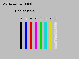 Screenshot of Starfire (ZX Spectrum, 1983) - MobyGames