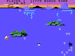 Screenshot of Slither (ColecoVision, 1982) - MobyGames