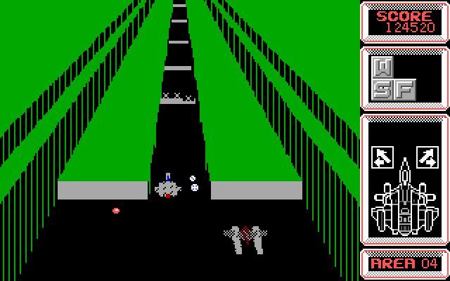 Screenshot of Silpheed (DOS, 1986) - MobyGames