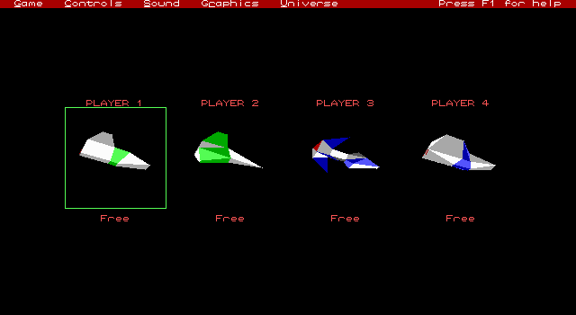 Screenshot of NetWars (DOS, 1993) - MobyGames