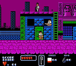 Screenshot of Cool World (NES, 1993) - MobyGames
