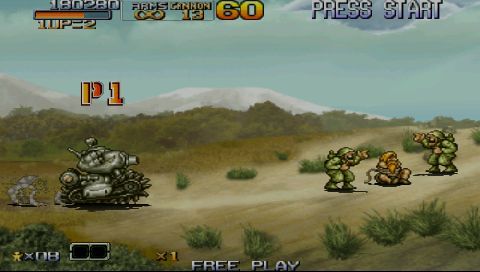 Screenshot of Metal Slug: Anthology (PSP, 2006) - MobyGames