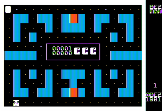 Screenshot of Bezman (Apple II, 1981) - MobyGames