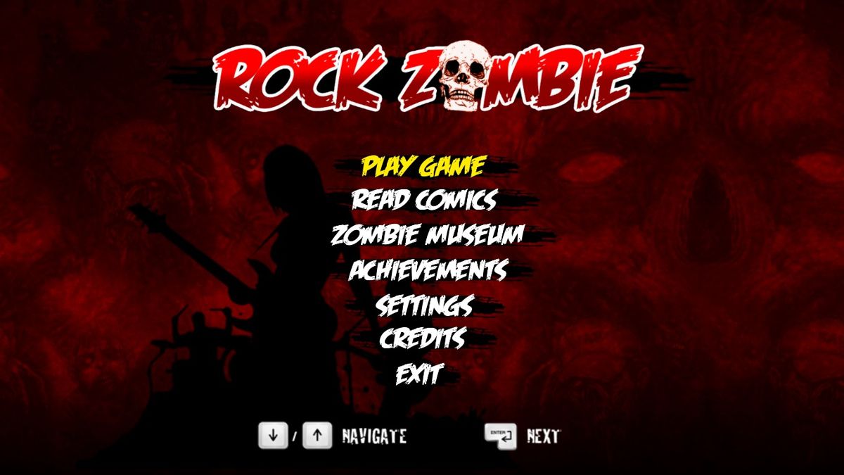 Screenshot of Rock Zombie (Windows, 2014) - MobyGames