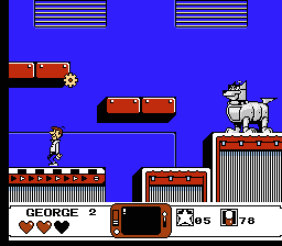 Screenshot of The Jetsons: Cogswell's Caper (NES, 1992) - MobyGames