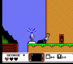 Screenshot of The Jetsons: Cogswell's Caper (NES, 1992) - MobyGames