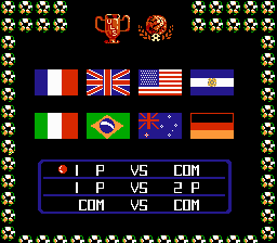 Screenshot of Ultimate League Soccer (NES, 1991) - MobyGames