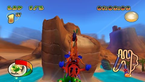Screenshot of Pac-Man World Rally (PSP, 2006) - MobyGames