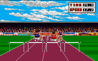 Screenshot of Summer Challenge (Amiga, 1988) - MobyGames