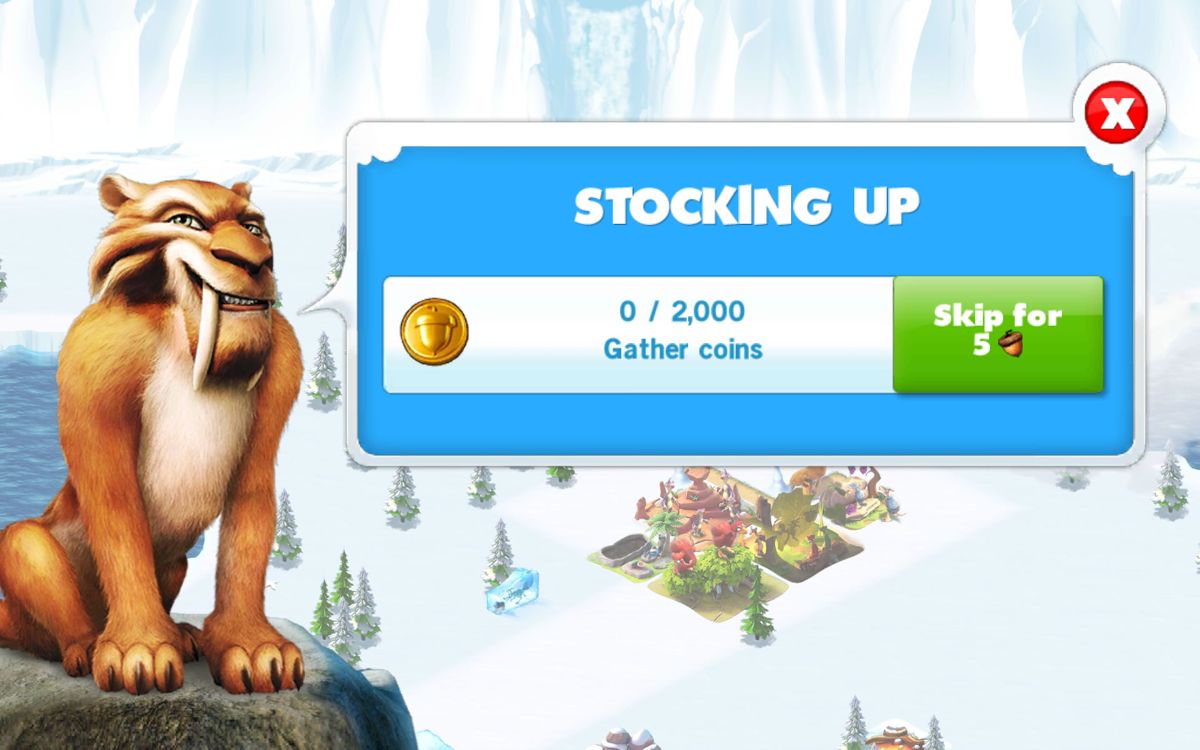 Screenshot Of Ice Age Village Android 2012 Mobygames