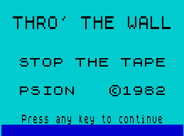 Screenshot of Horizons: Software Starter Pack (ZX Spectrum, 1982 ...