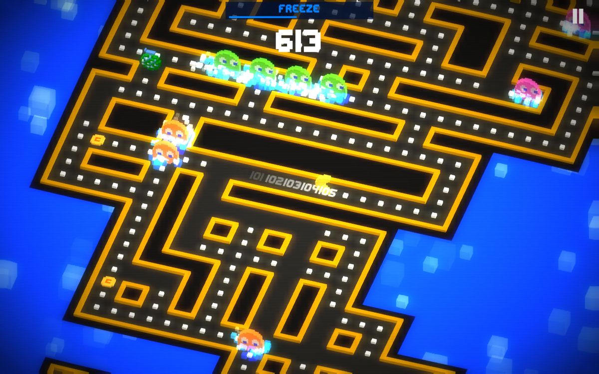 Screenshot of Pac-Man 256 (Android, 2015) - MobyGames