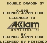 Screenshot of Double Dragon 3: The Rosetta Stone (Game Boy, 1990) - MobyGames