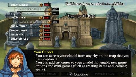 Screenshot of Puzzle Quest: Challenge of the Warlords (PSP, 2007 ...