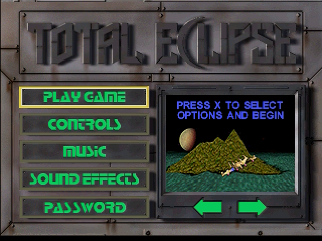 Screenshot of Total Eclipse (PlayStation, 1994) - MobyGames