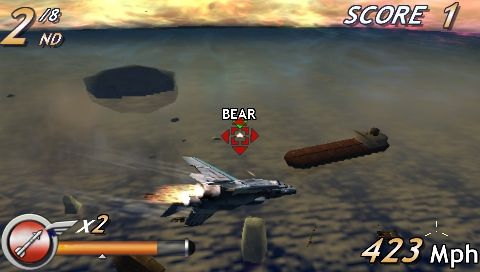 Screenshot of M.A.C.H.: Modified Air Combat Heroes (PSP, 2007) - MobyGames