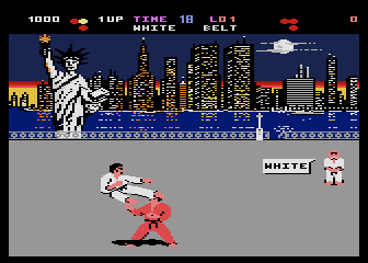 Screenshot of World Karate Championship (Atari 8-bit, 1985) - MobyGames