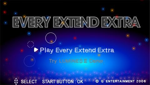 Screenshot of Every Extend Extra (PSP, 2006) - MobyGames