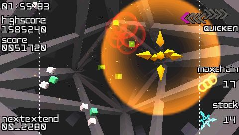 Screenshot of Every Extend Extra (PSP, 2006) - MobyGames