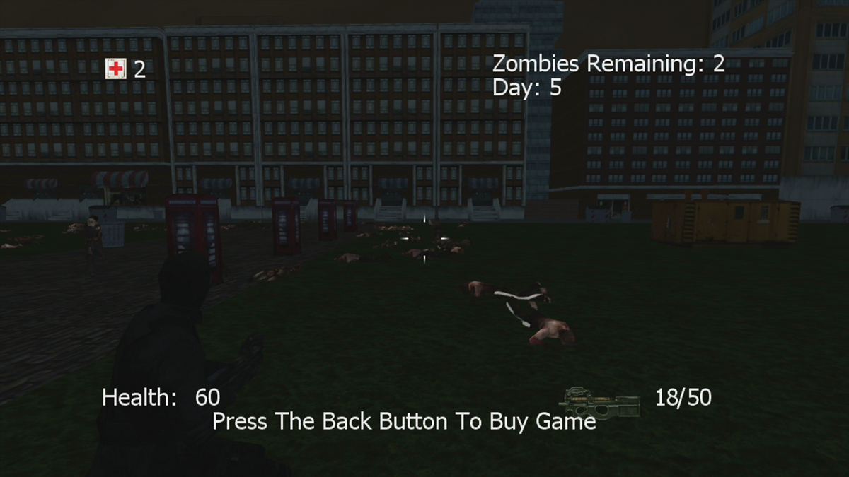 Screenshot of The $1 Zombie Game (Xbox 360, 2011) - MobyGames