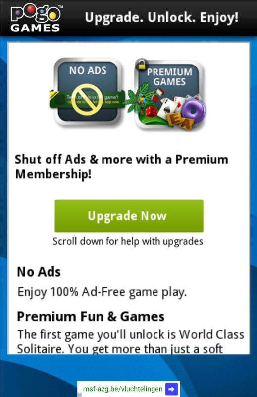 Screenshot of Pogo Games (Android, 2010) - MobyGames