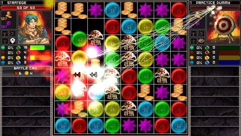 Screenshot of Puzzle Quest: Challenge of the Warlords (PSP, 2007 ...