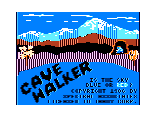 Cave Walker (1986) - MobyGames