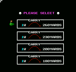 Screenshot of Golf Grand Slam (NES, 1991) - MobyGames