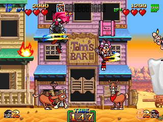 Screenshot of Charlie Ninja (Arcade, 1994) - MobyGames