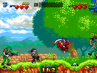 Screenshot of Charlie Ninja (Arcade, 1994) - MobyGames