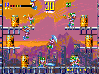 Screenshot of Funky Jet (Arcade, 1992) - MobyGames