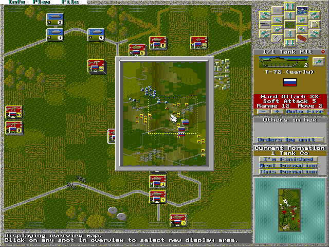 Screenshot of Wargame Construction Set II: Tanks! (DOS, 1994) - MobyGames