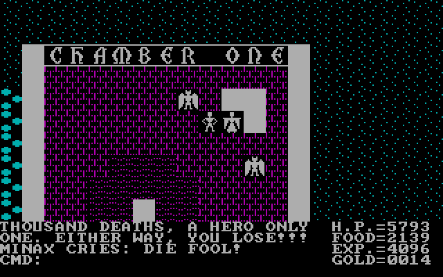 Screenshot of Ultima II: The Revenge of the Enchantress... (DOS, 1982 ...