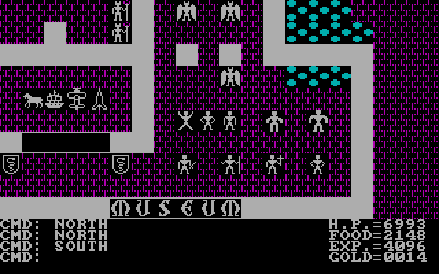 Screenshot of Ultima II: The Revenge of the Enchantress... (DOS, 1982 ...