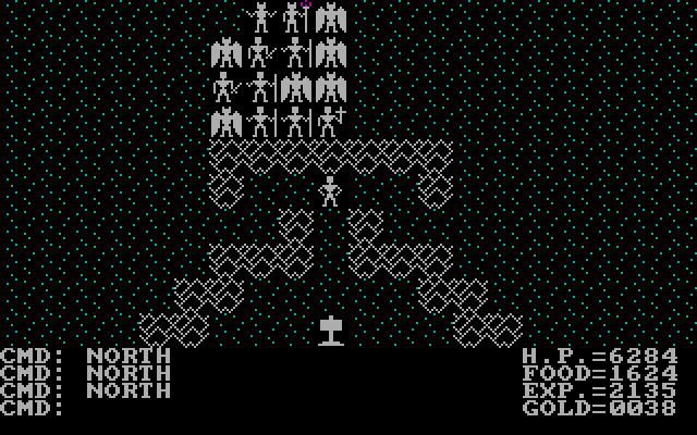 Screenshot of Ultima II: The Revenge of the Enchantress... (DOS, 1982 ...