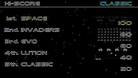 Screenshot of Space Invaders Evolution (PSP, 2005) - MobyGames