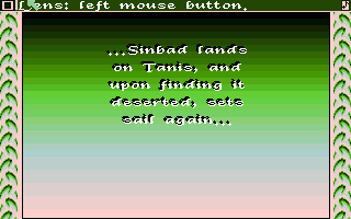 Screenshot of Sinbad and the Throne of the Falcon (Amiga, 1987) - MobyGames