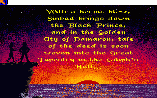 Screenshot of Sinbad and the Throne of the Falcon (Amiga, 1987) - MobyGames