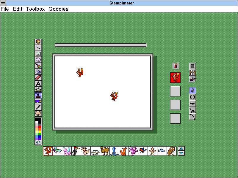 Screenshot of Kid Pix Studio Deluxe (Windows 3.x, 1998) - MobyGames