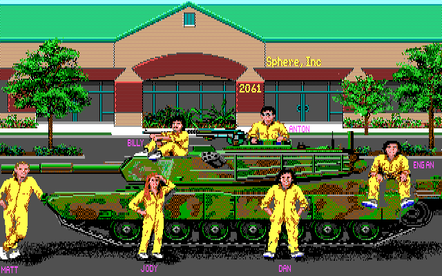 Screenshot of Tank: The M1A1 Abrams Battle Tank Simulation (DOS, 1989 ...