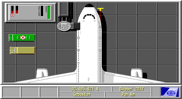 Screenshot of Airline (DOS, 1991) - MobyGames