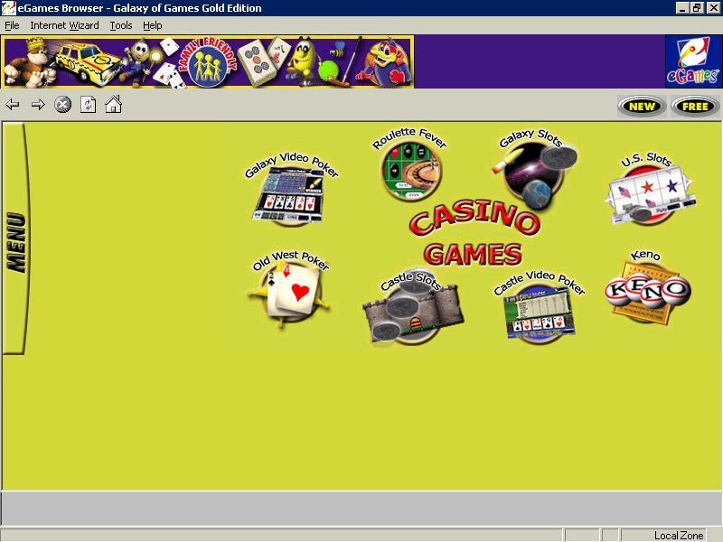 Screenshot of Galaxy of Games: Gold Edition (Windows, 2002) - MobyGames