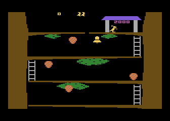 Screenshot of Kangaroo (Atari 8-bit, 1982) - MobyGames