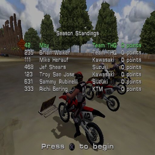 Screenshot of MX 2002 featuring Ricky Carmichael (PlayStation 2, 2001 ...
