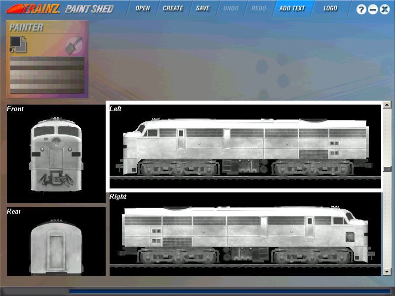 Screenshot of Trainz: Paint Shed (Windows, 2002) - MobyGames